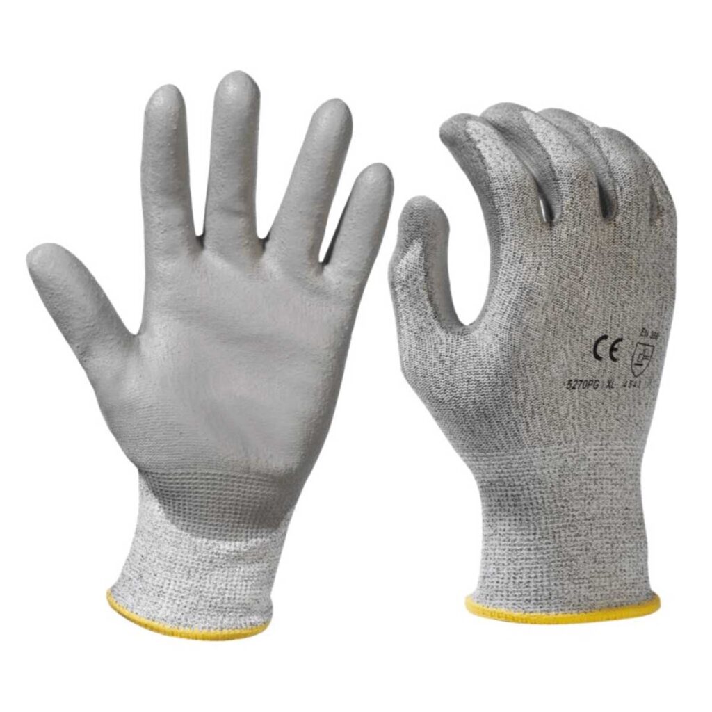 Gant anti-coupure gris Niveau C - carton de 120 paires - Universal Hygiène