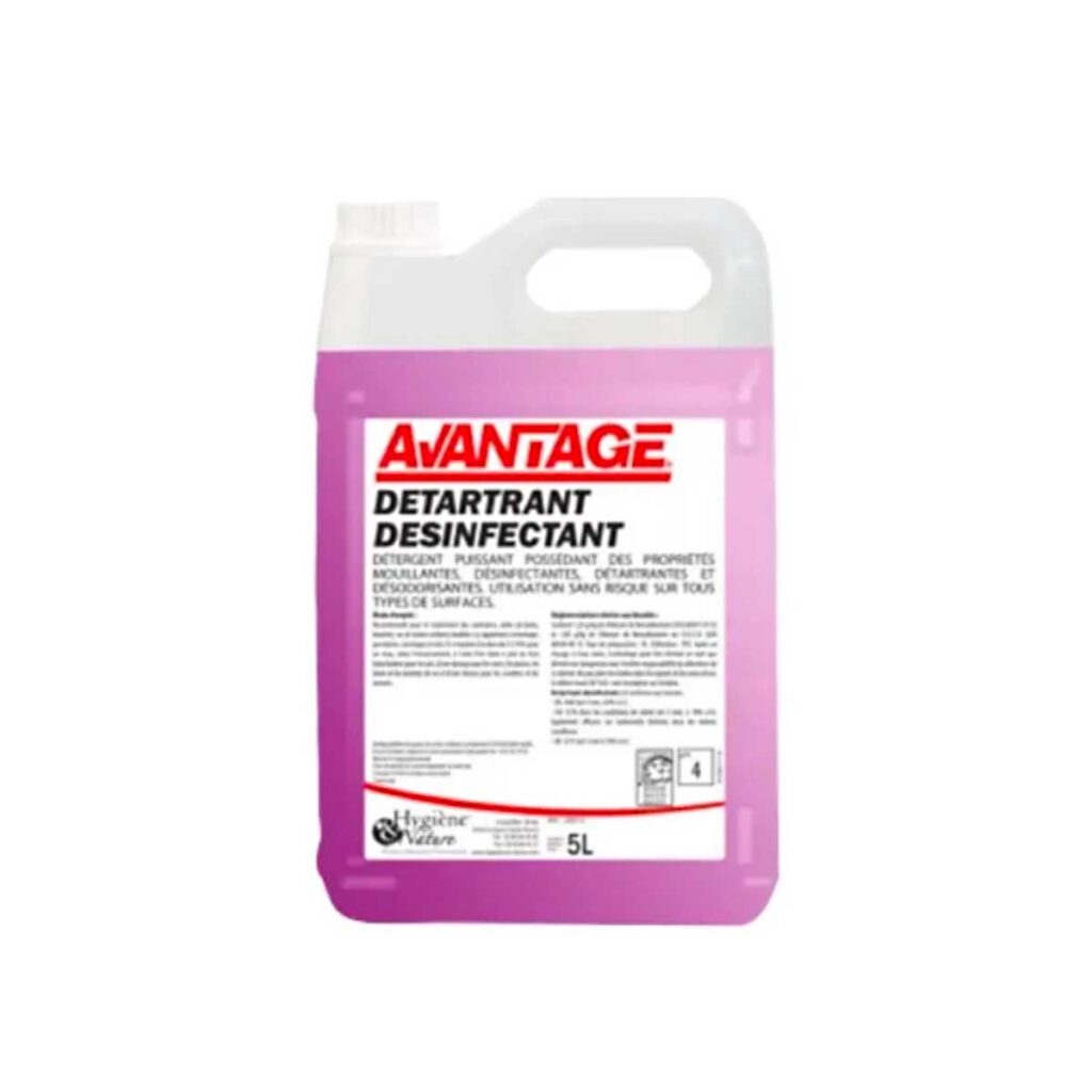 Nettoyant détartrant désinfectant AV - 4 x 5L - Universal Hygiène