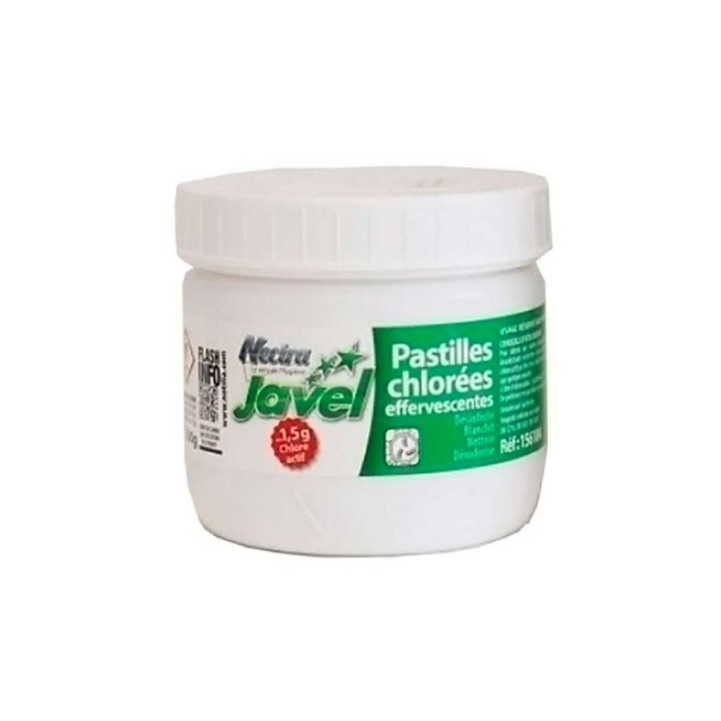 Pastilles javel - chlorées effervescentes - 12 boîte de 150 comprimés ...